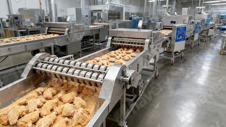 Industrial Chicken Nuggets Production Line for Fast Fried Snack Foods ...